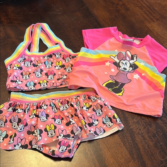 Disney | Swim | 3 Piece Minnie Mouse Swimsuit | Poshmark